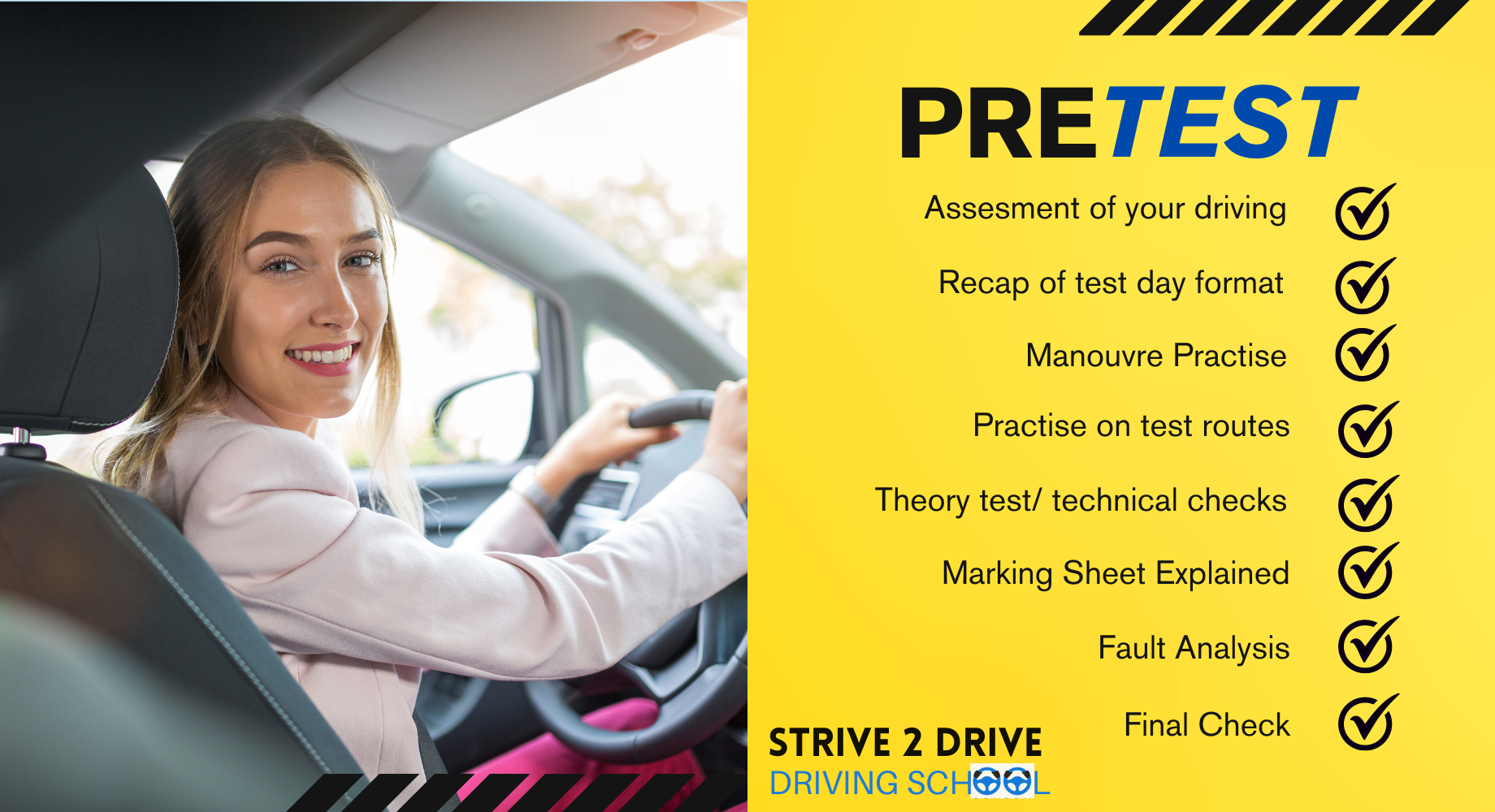 Pre-Test Driving Lessons Dublin - Book EDT Lessons TodayStrive 2 Drive